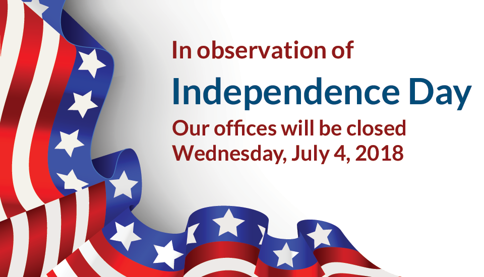 Offices Closed 7/4/18 in Observation of Independence Day - Tottori ...