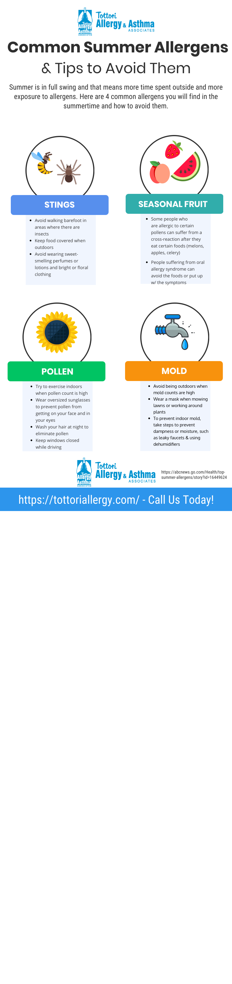 Common Summer Allergens & Tips to Avoid Them [Infographic] - Tottori ...
